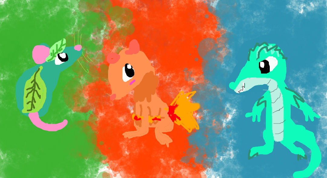 Free Fakemon Starter Adopts by poopydoopers on DeviantArt