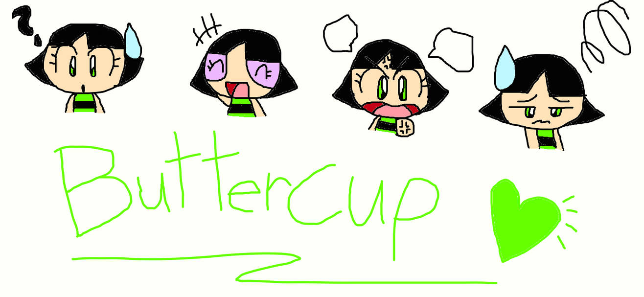 Buttercup Expressions by PokeGirlRULES on DeviantArt
