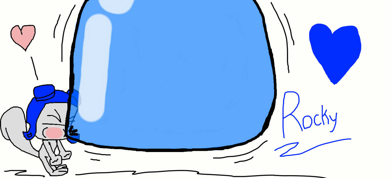 Rocky's Bubble Gum Gets Bigger by PokeGirlRULES on DeviantArt