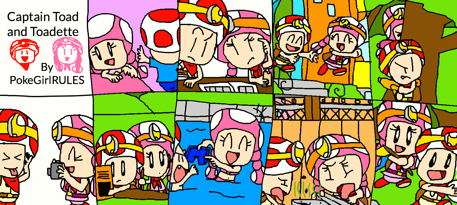 Captain Toad and Toadette Best Summer Ever 1 by PokeGirlRULES on DeviantArt