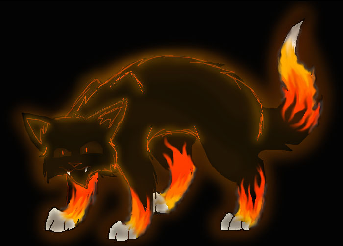 Fire Wolf by ToxicKltty on DeviantArt