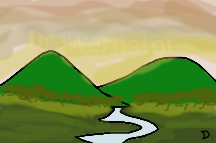 Two mountains by Drawernator on DeviantArt