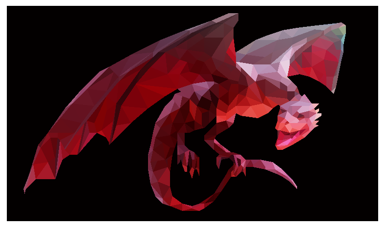 Polygons #004 Dragon by TheGhostlyPixels on DeviantArt