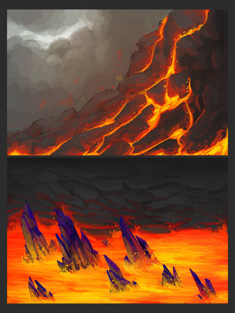 Lava n stuff by TheGhostlyPixels on DeviantArt