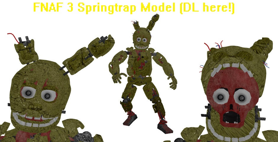 MMD- SPRINGTRAP (DL Closed) by OscartheChinchilla on DeviantArt