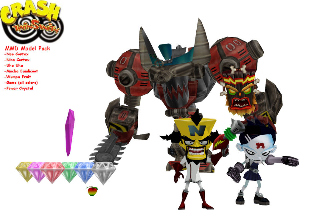 MMD- Crash Twinsanity Pack (DL) by OscartheChinchilla on DeviantArt