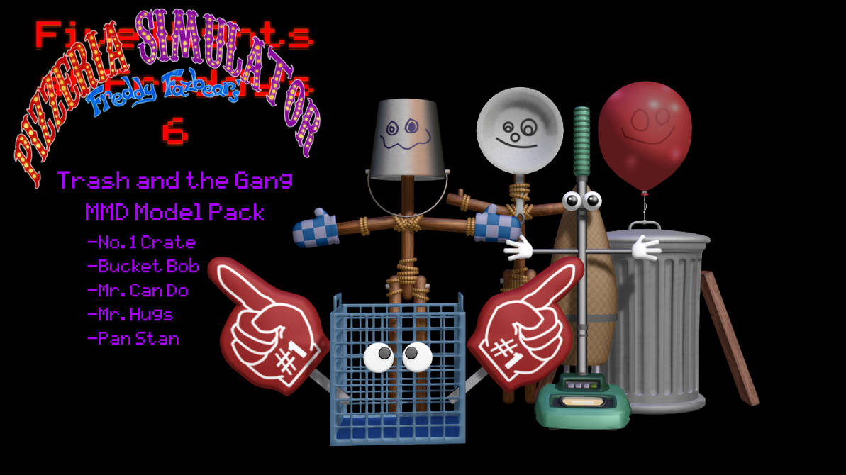 MMD- Trash and the Gang Pack (DL!) by OscartheChinchilla on DeviantArt