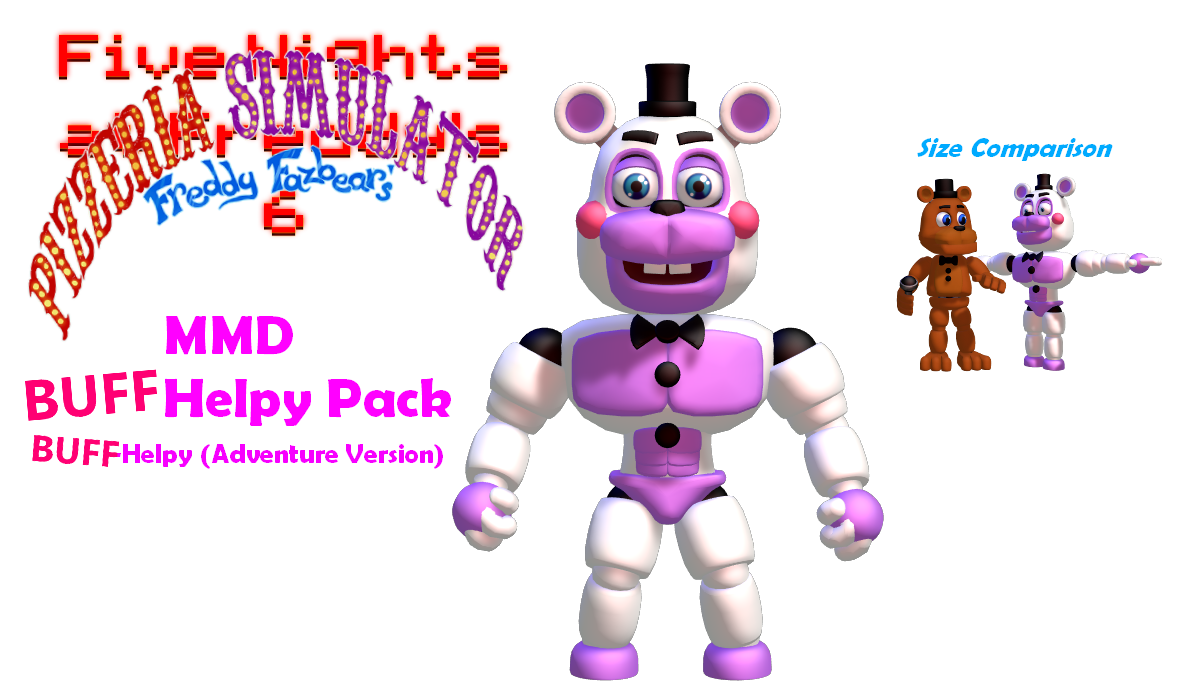 MMD- Buff Helpy Pack (DL?!?) by OscartheChinchilla on DeviantArt