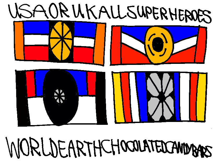 4 world earth candy bars by Kevincarlsmith on DeviantArt