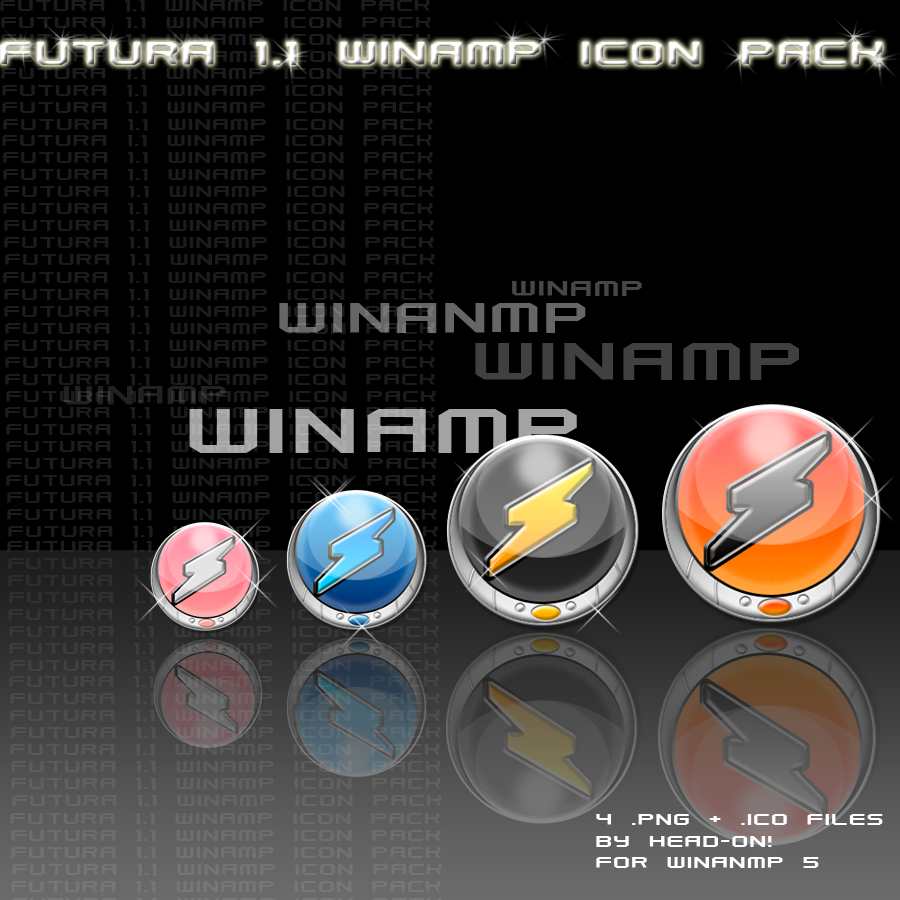 Futura winamp icon set 1.1 by HeadON5 on DeviantArt