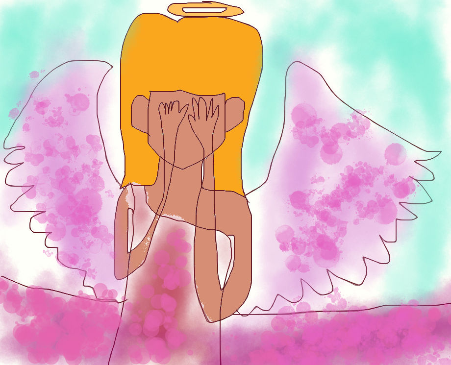 Anime Drawing: Crying angel by jessfernandez on DeviantArt