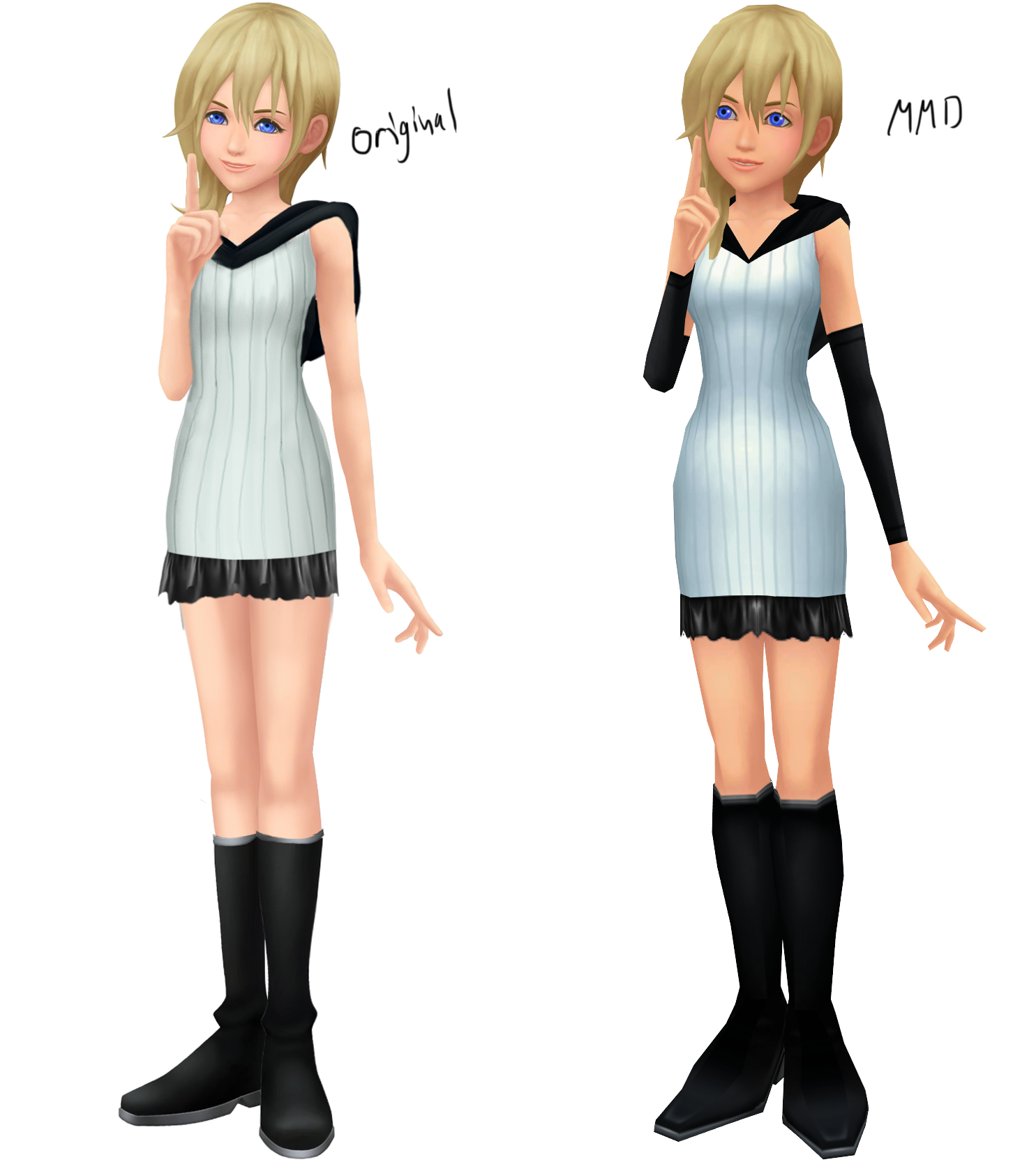 Older Namine Outfit (MMD Ver DL) by ViviSaphira on DeviantArt