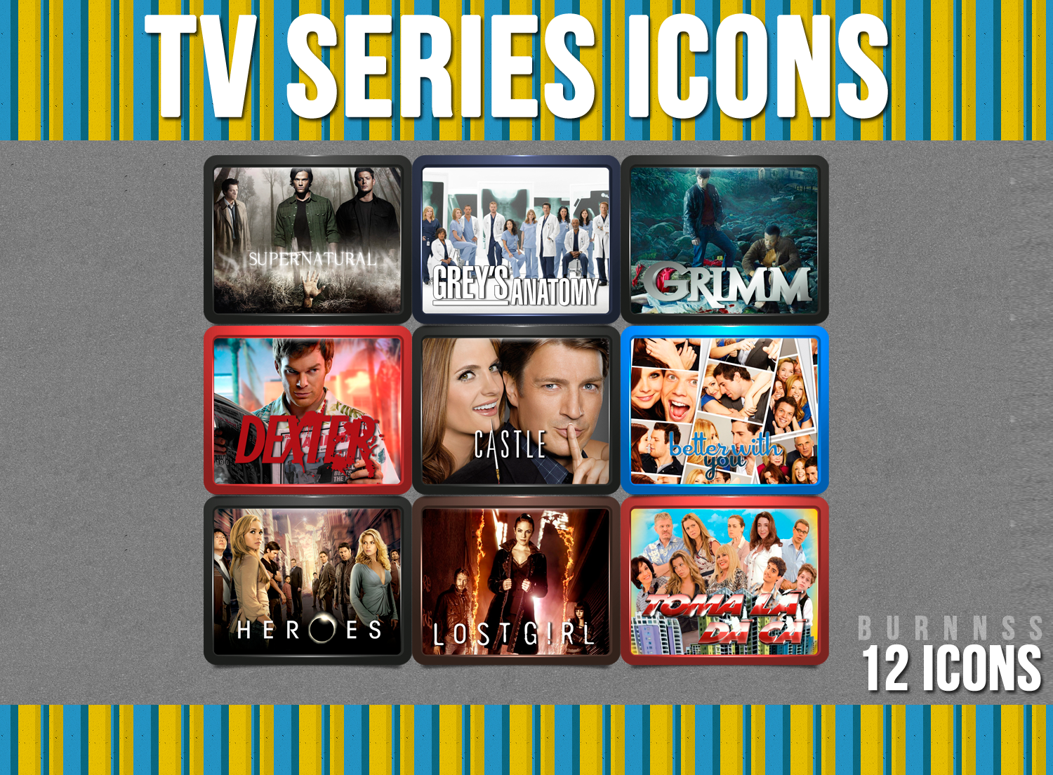 TV Series Icons (Part 2) by burnnss on DeviantArt
