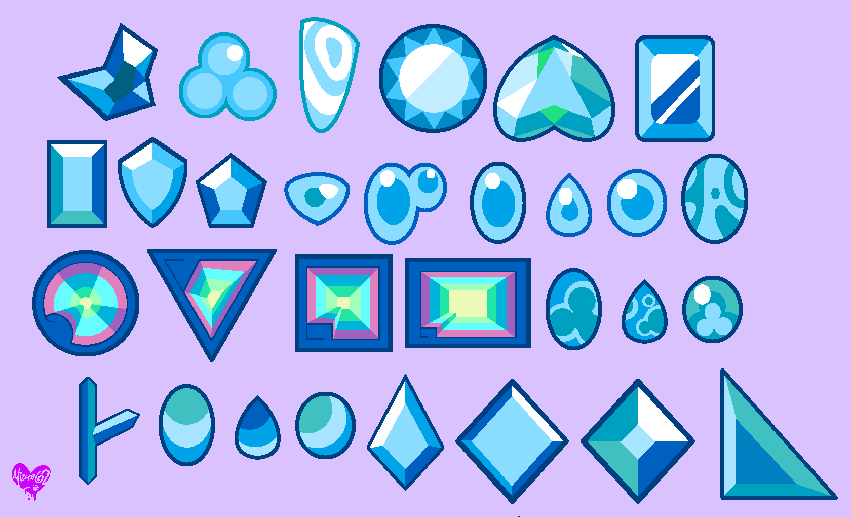 Gem Bases #2 by Alizera62 on DeviantArt