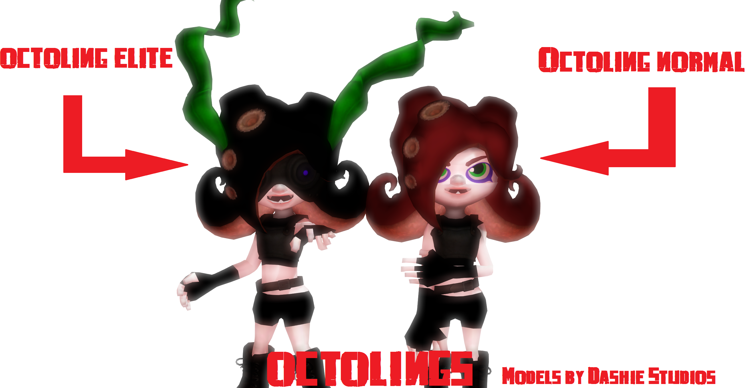 MMDxSplatoon Octoling (+Octoling Elite Included) by DashieStudios on ...
