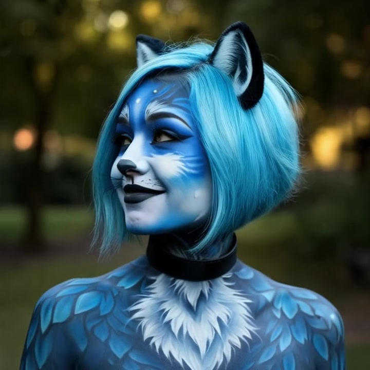 Blue fox girl by TattooedPup on DeviantArt