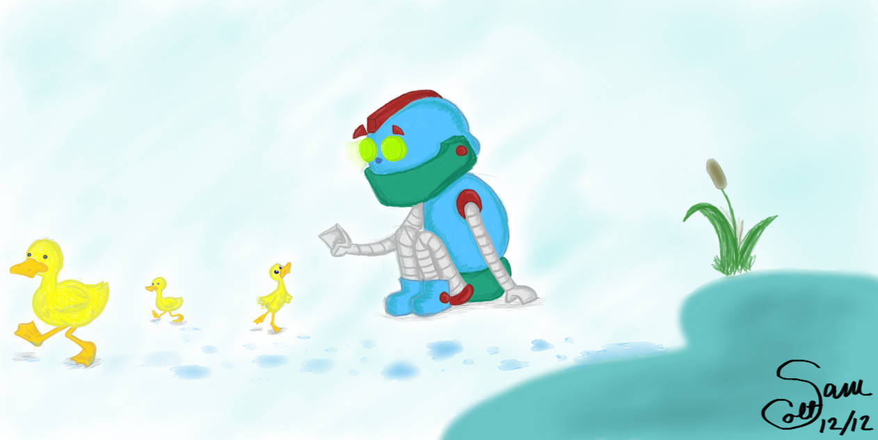 The Robot and The Duck by s-colt on DeviantArt