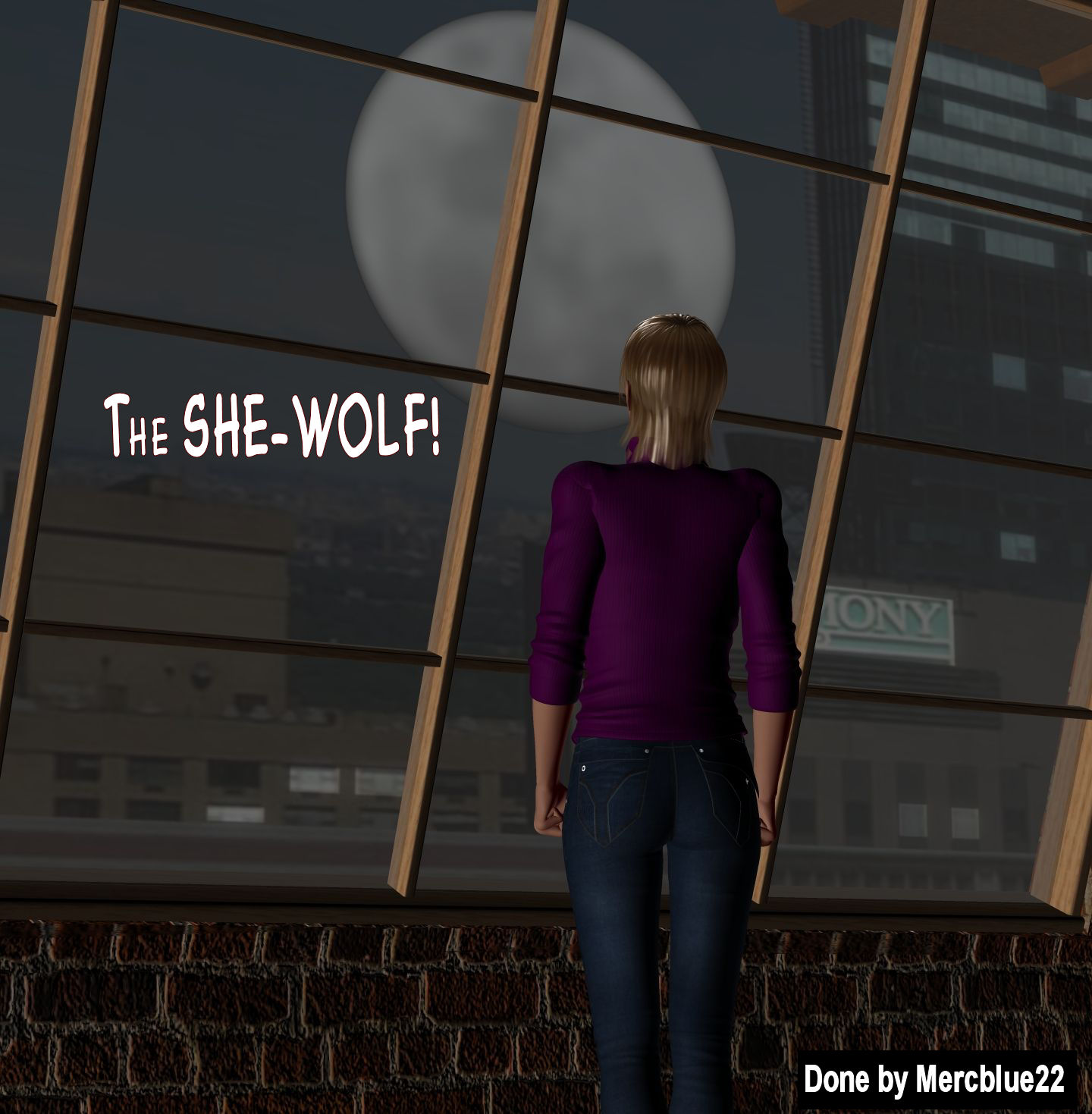 Heather becomes SheWolf TF 1 by mercblue22 on DeviantArt