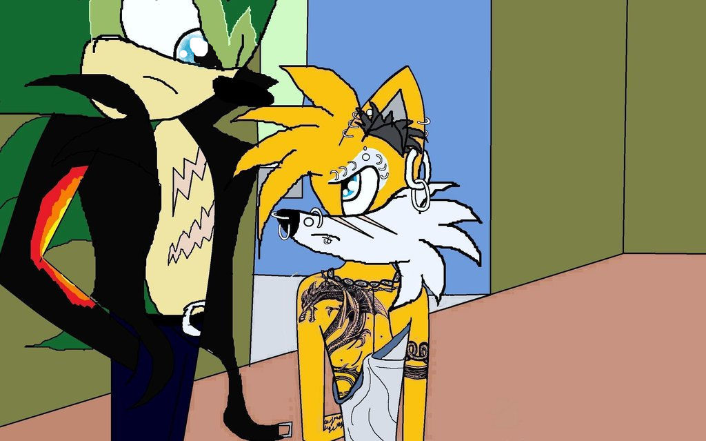 Scourge meets Tails the fox by Chri11ejonsson on DeviantArt