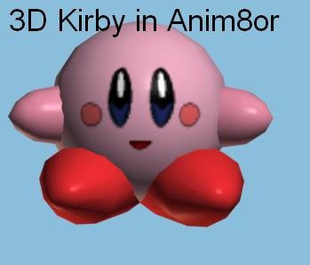 3D Kirby in Anim8or by lorienelf on DeviantArt