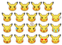 Pikachu Emoticons by Grand-Corsair on DeviantArt
