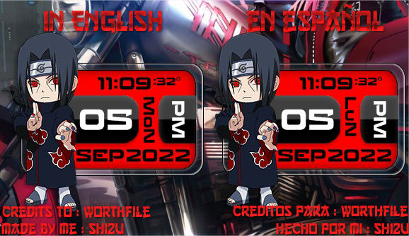 Itachi Calendar Rainmeter By Shi2u by shu2e on DeviantArt