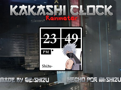 Kakashi Clock Rainmeter By Shi2u by shu2e on DeviantArt