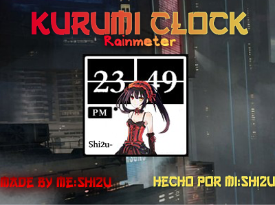 Kurumi Clock Rainmeter By Shi2u by shu2e on DeviantArt