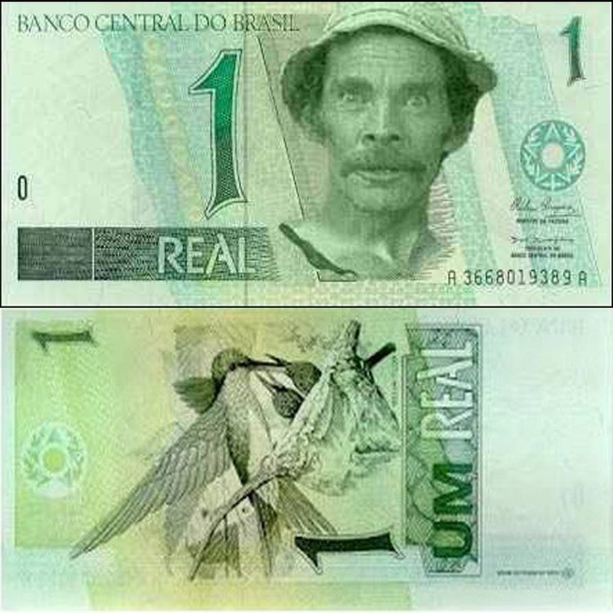 Nota de 1 Real BR do Seu Madruga ou Don Ramon by Marcelievsky on DeviantArt