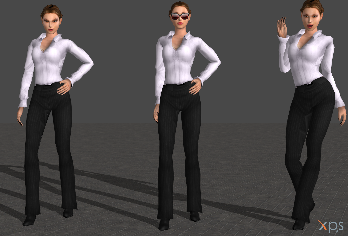 Low Poly Female by Marcelievsky on DeviantArt