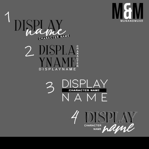 MM :: DISPLAY TAGS 1 by munandmuse on DeviantArt