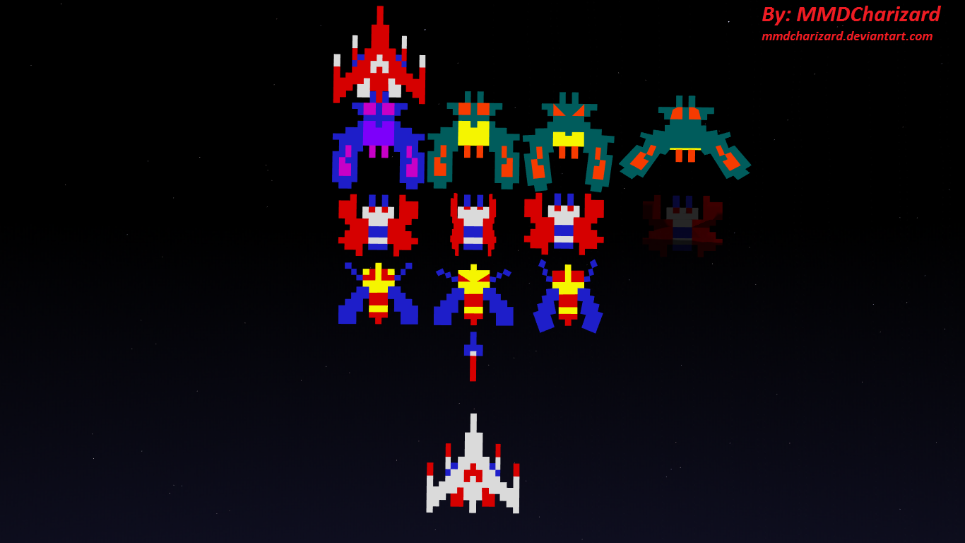 MMD Newcomers - Galaga Models +DL+ by MMDCharizard on DeviantArt