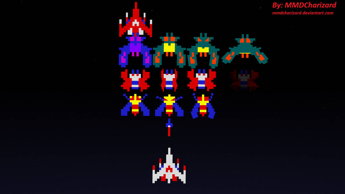 MMD Newcomers - Galaga Models +DL+ by MMDCharizard on DeviantArt