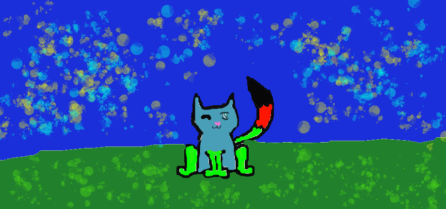 kitty siting by 123killerkitty123 on DeviantArt