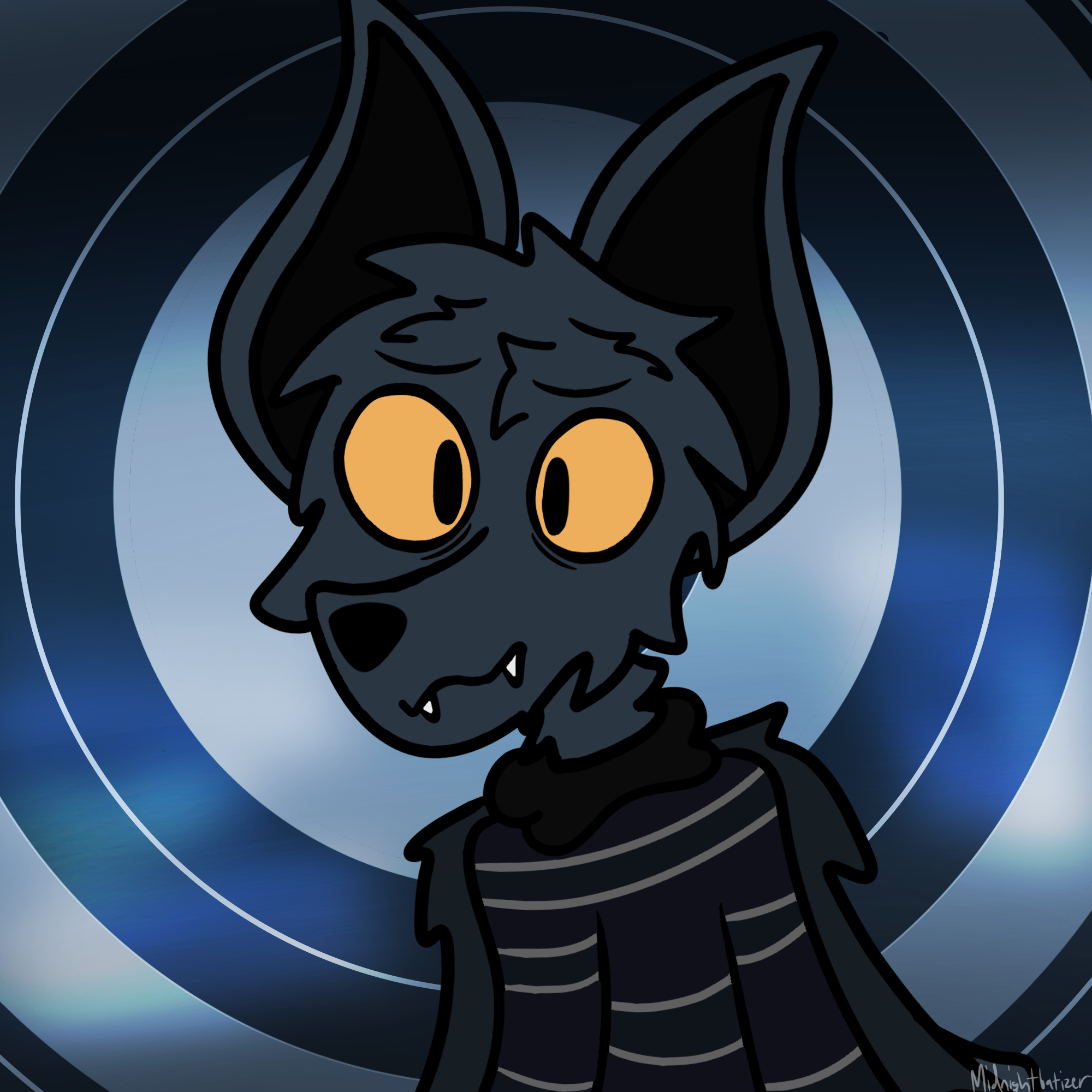 Myat being a Blue Anthropomorphic Bat by Midnightbatizer on DeviantArt