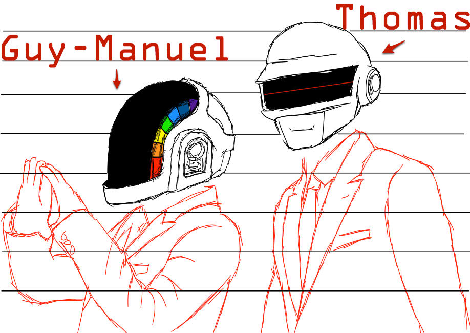 Daft Punk SVG Sketch by iiiGerardoiii on DeviantArt