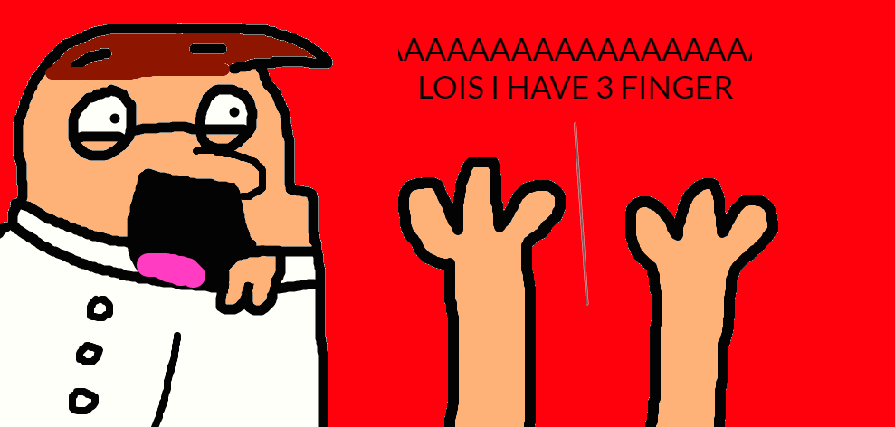 peter griffin have 3 finger that so funny by alan-the-animeartist on ...