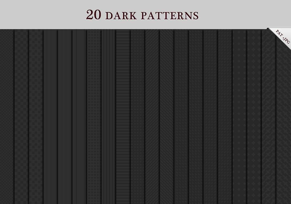 20 Dark Patterns by ZERGEV on DeviantArt