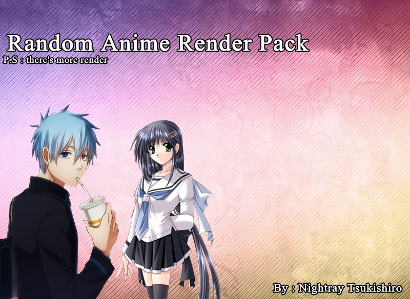 Random Anime Render Pack by NightrayTsukishiro on DeviantArt