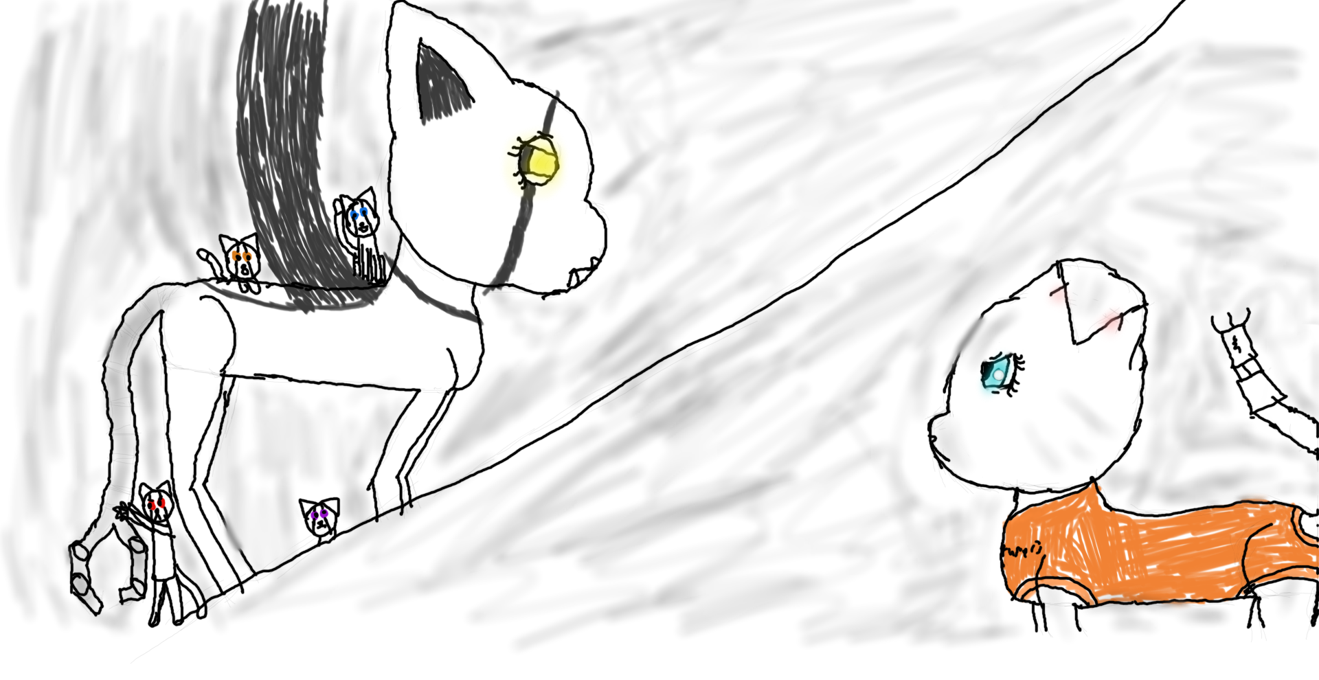 Glados vs Chell by TheColorlessCat on DeviantArt