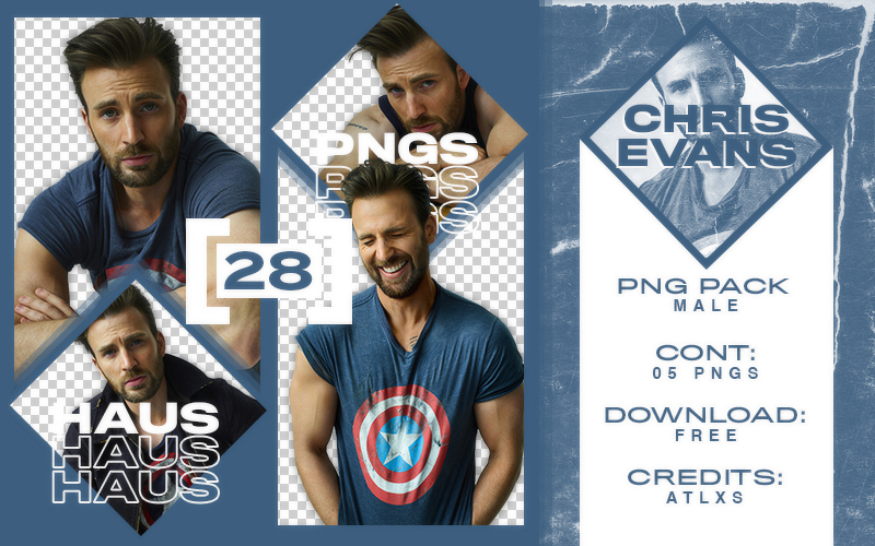 [28] : chris evans by HausOfPngs on DeviantArt