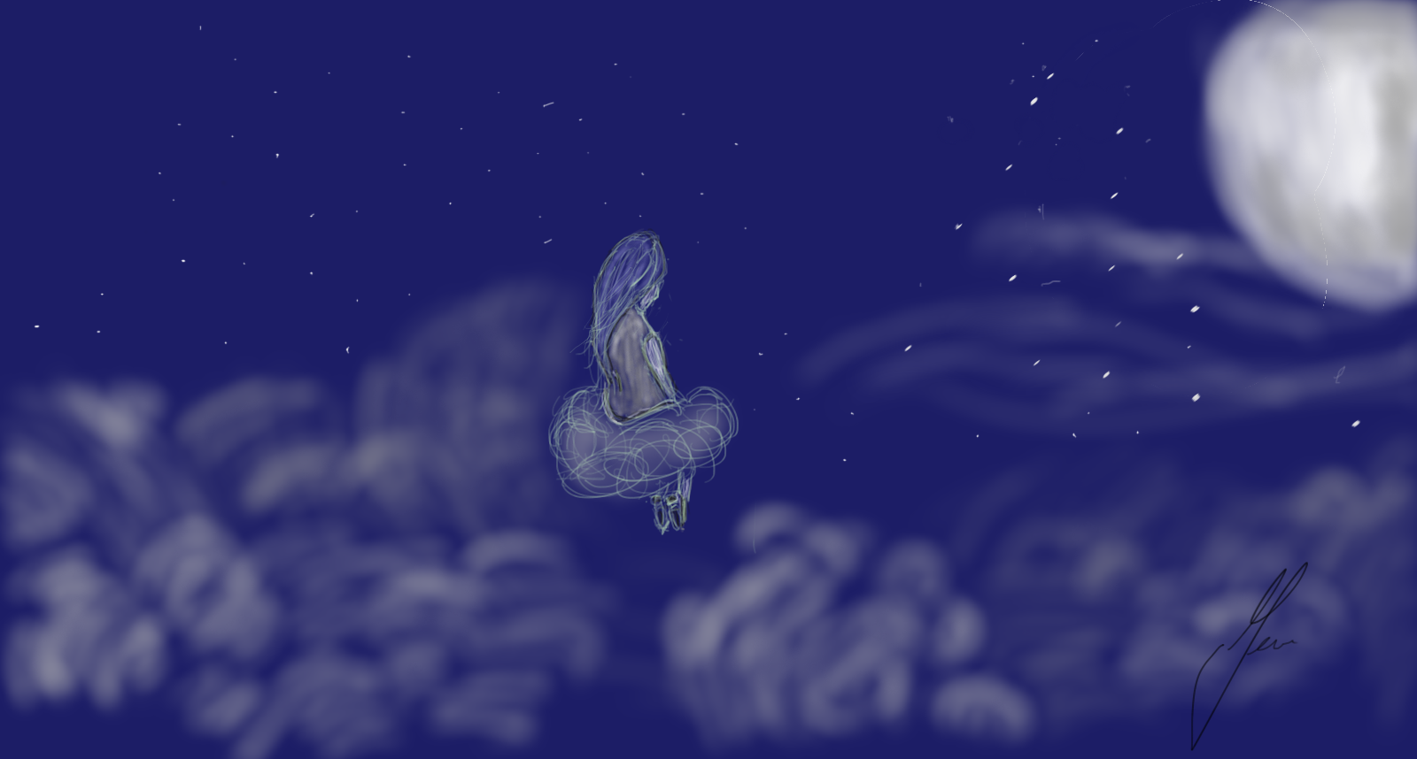 Girl-on-the-cloud by Giantguy4 on DeviantArt