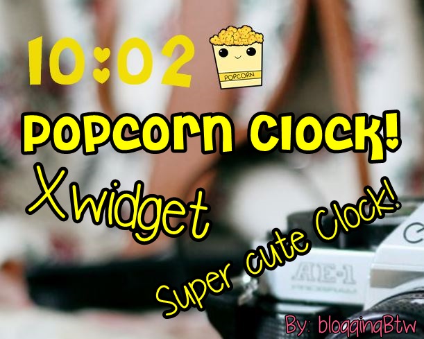 Popcorn clock by BloqqinqBtw by BloqqinqBtw on DeviantArt
