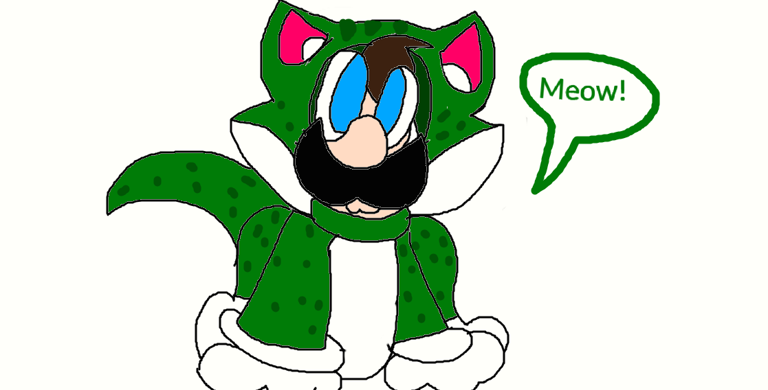 Cat Luigi by Browa123 on DeviantArt