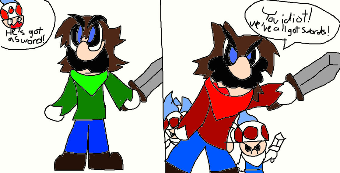 He's Got A Sword!! by Browa123 on DeviantArt