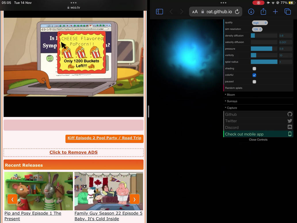 Video clip of me watching Kiff and playing a game. by FrostyThriller07 ...