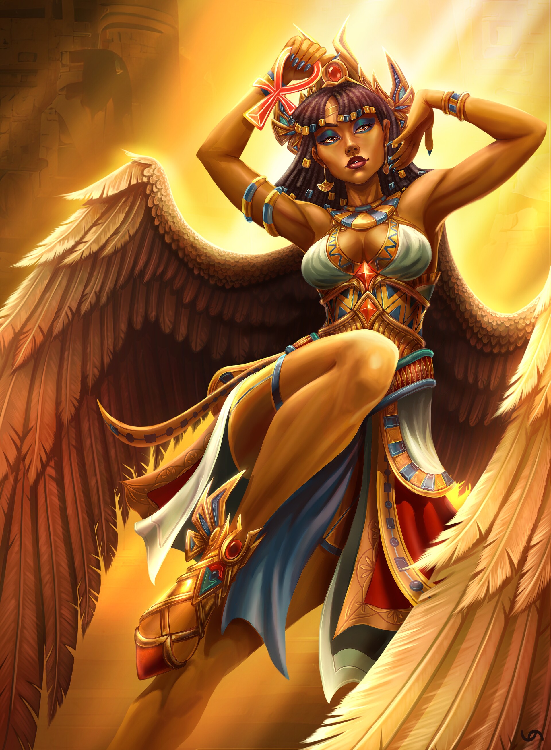 A Egyptian goddess Isis by thisiscutecookie on DeviantArt