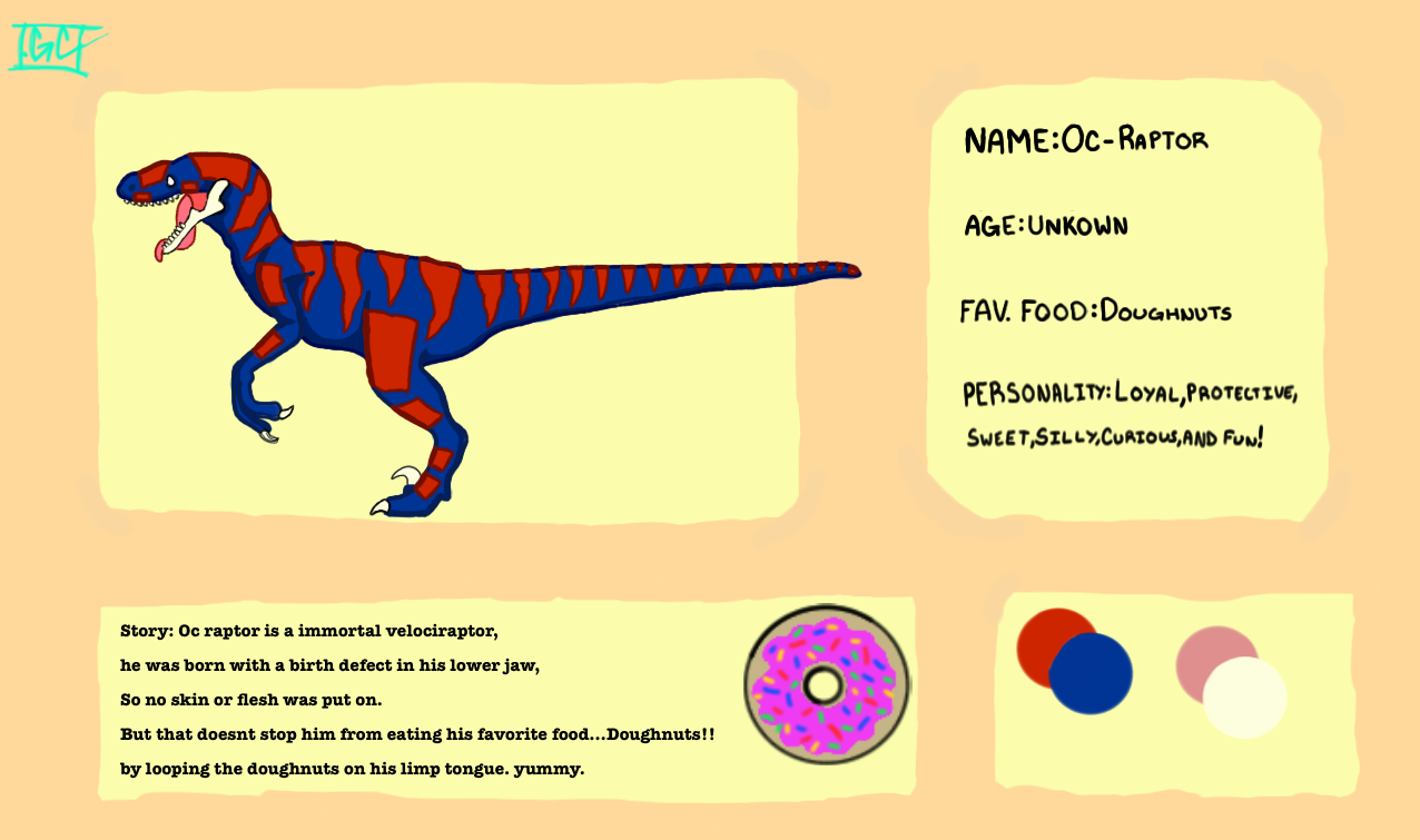 Oc Raptor Ref Sheet by BreadstickStudios on DeviantArt