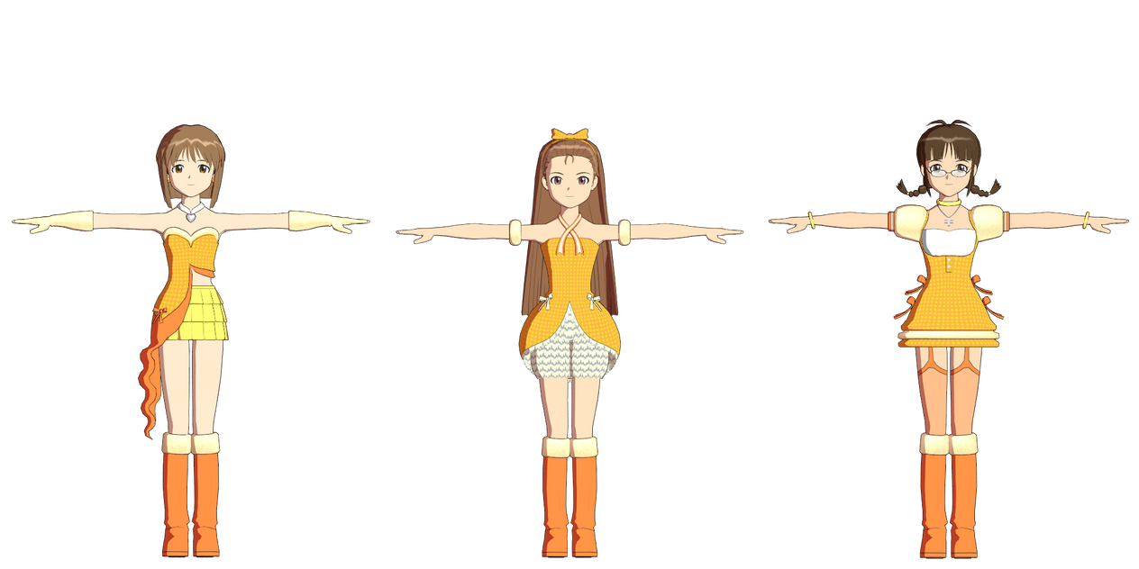 IM@S - Mini Morning Model Pack 1 DL by asphyxiai on DeviantArt