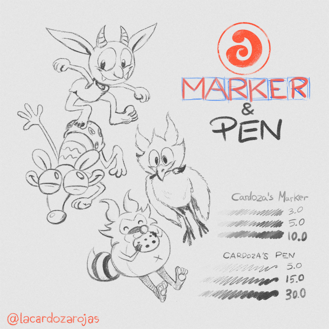 Cardoza's Marker and Pen (CSP BRUSHES) by LACardozaRojas on DeviantArt